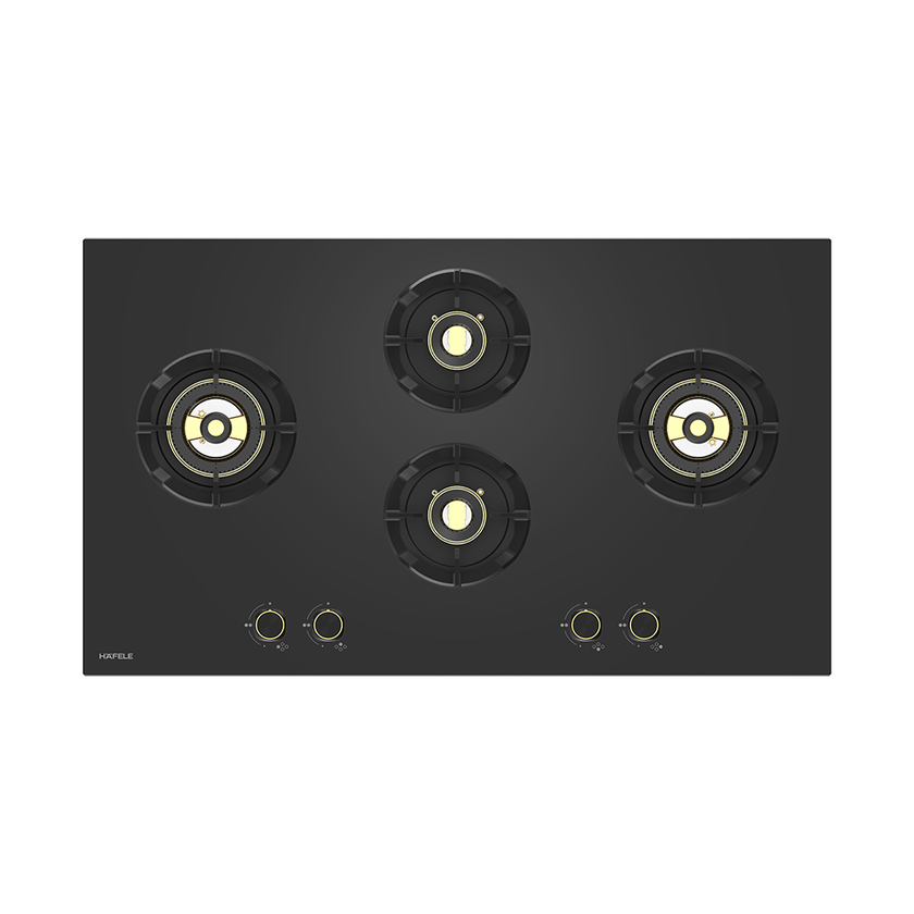 Buy Häfele Augusta Hob – 3 & 4 Brass Burner Built-in Hob – Hafele India
